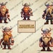 26 Unique Viking Clip Art Bundle Characters With Transparent Background ...