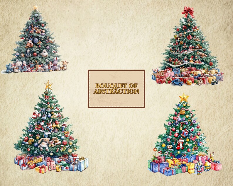Christmas Clip Art Bundle of 20 High Resolution Transparent Background ...
