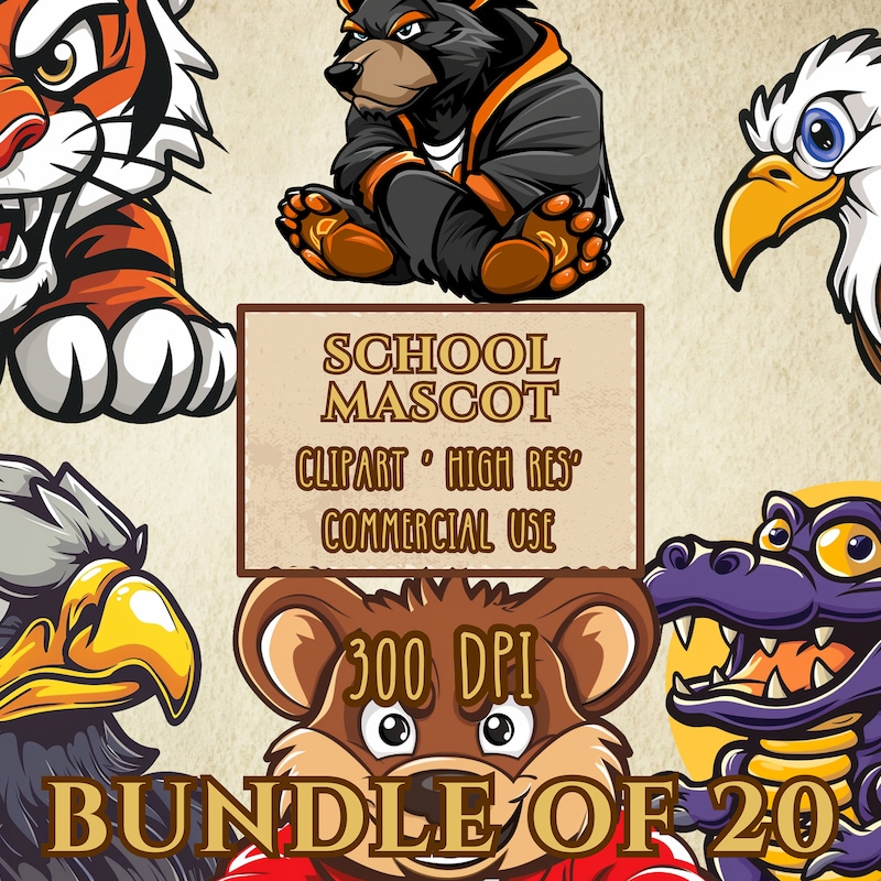 School Mascots - Etsy