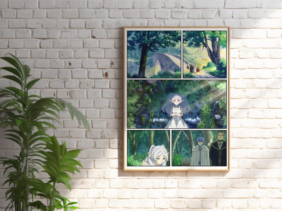 Frieren Anime Poster V2 - Frieren Beyond Journey's End - Manga Panel ...