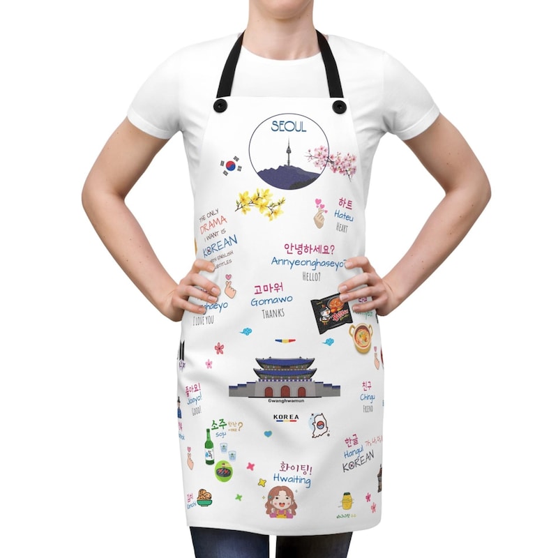 Korean Style Apron - Etsy