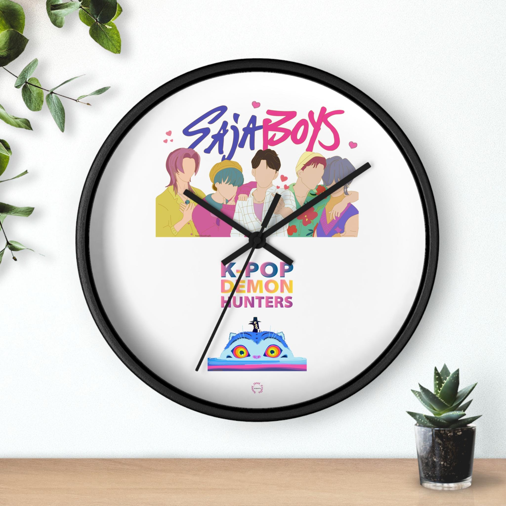 Kpop Wall Clock: Saja Boys Tiger Fan Art, Unique Home Decor - Etsy