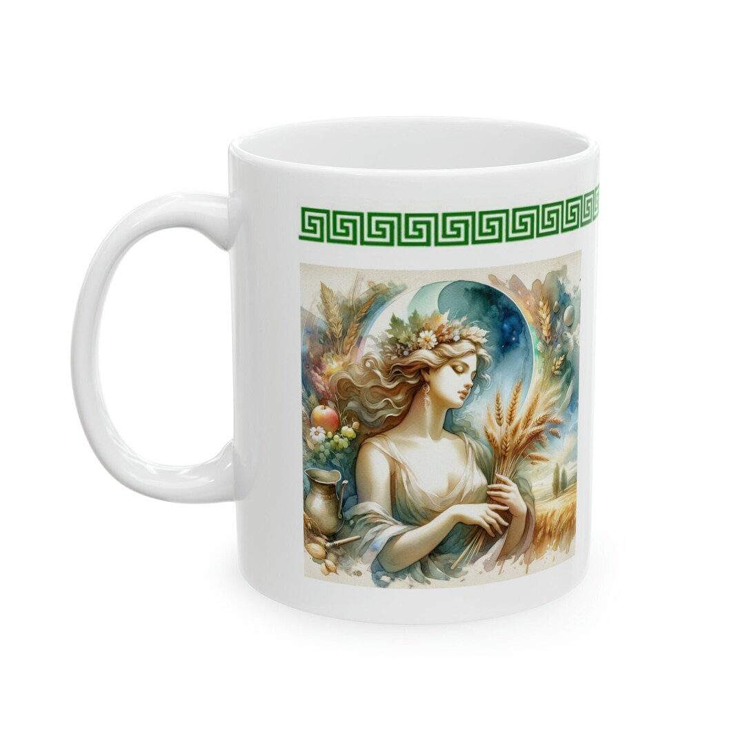Demeter Mug: Greek Goddess of Harvest, 11oz Ceramic Cup - Etsy