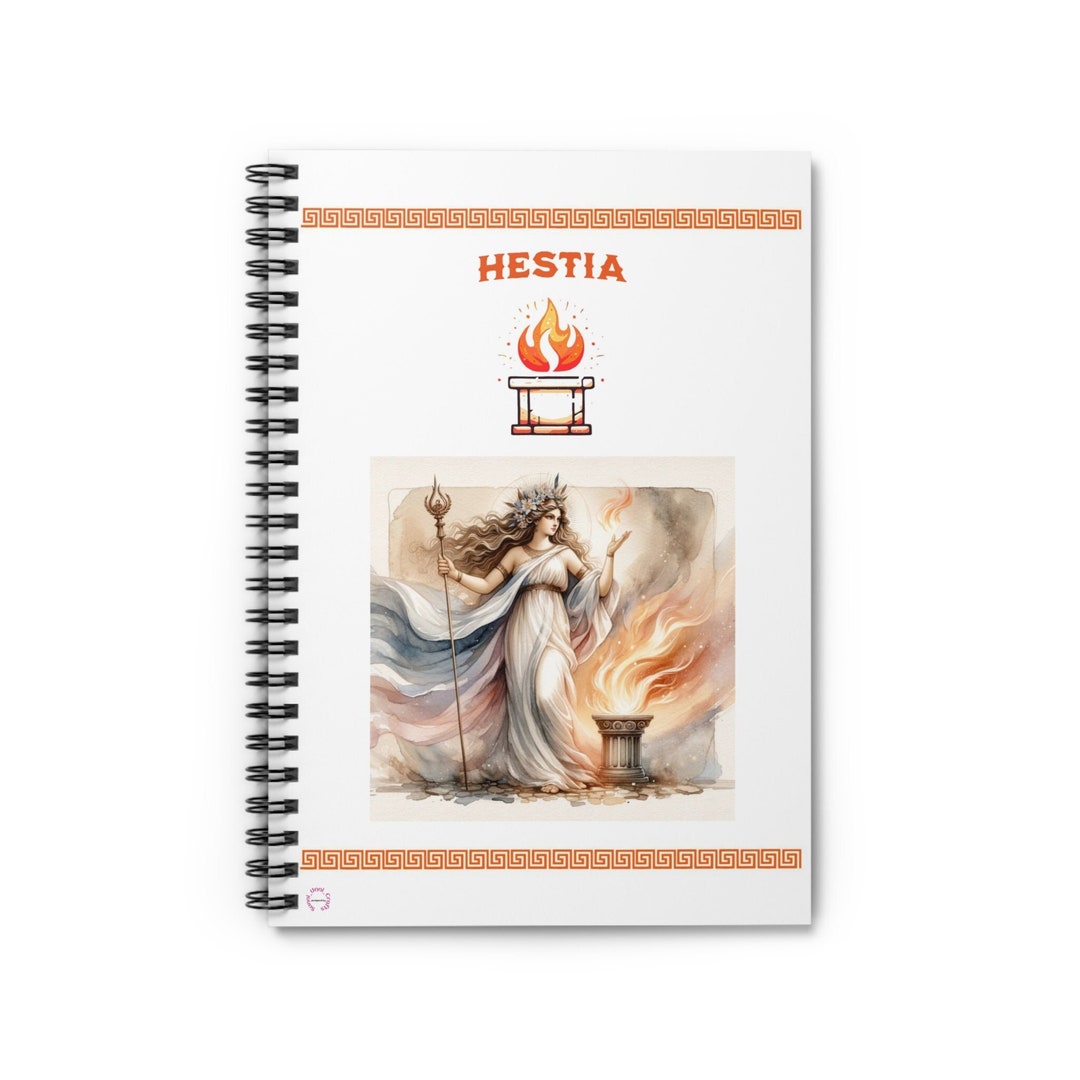 Hestia Spiral Notebook: Greek Goddess Journal, Vesta Diary - Etsy