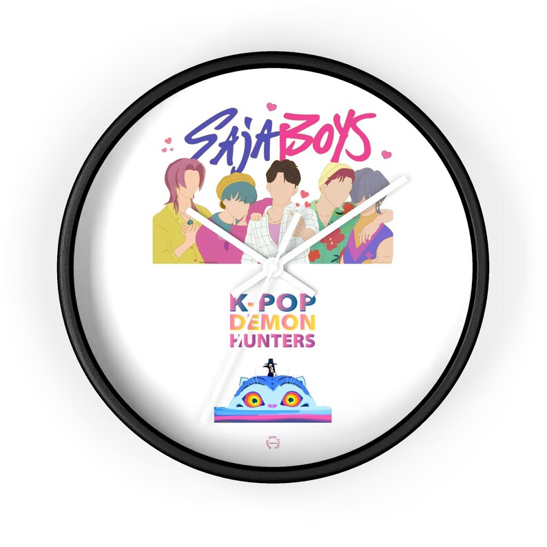 Kpop Wall Clock: Saja Boys Tiger Fan Art, Unique Home Decor - Etsy