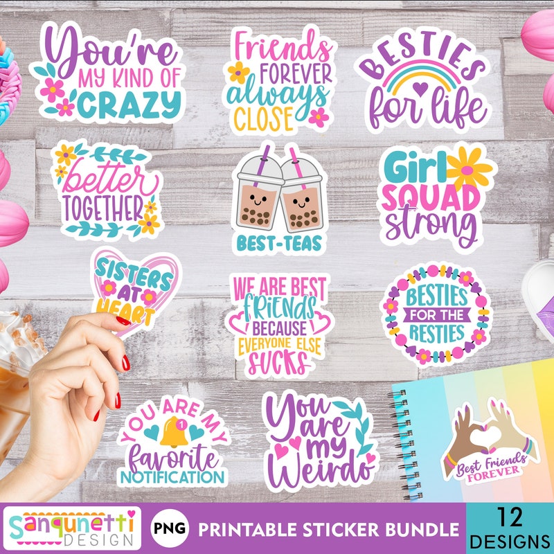 Besties Clip Art - Etsy