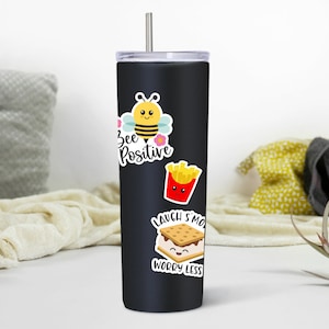 Cute Positivity PNG Sticker Bundle, Inspirational Digital Stickers - Etsy