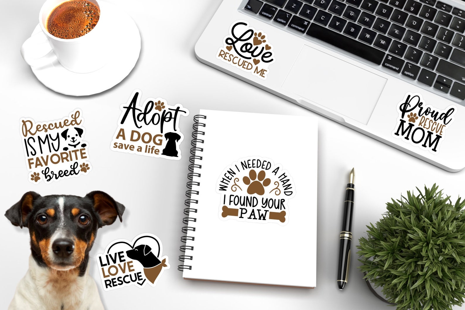 Rescue Dog Stickers, Dog Digital Sticker Bundle - Etsy