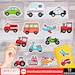 Transportation PNG Sticker Bundle - 12 Cute Vehicle Designs for Kids - Etsy
