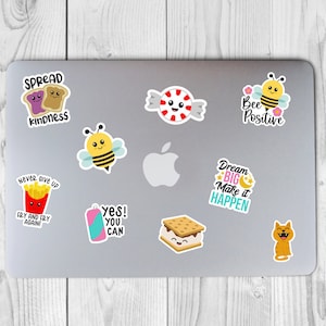 Cute Positivity PNG Sticker Bundle, Inspirational Digital Stickers - Etsy