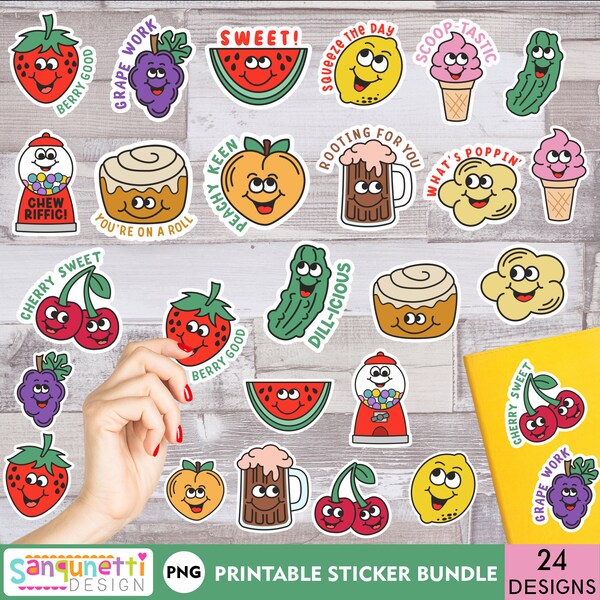 Food Stickers - Etsy