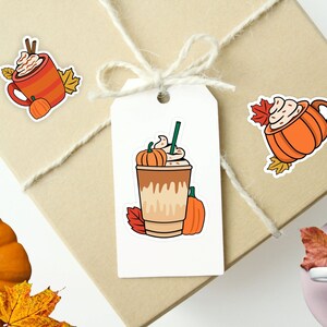 Fall Coffee Sticker Bundle Pumpkin Spice Latte Stickers - Etsy