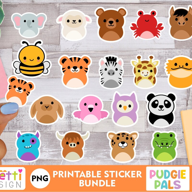 Animal Stickers - Etsy