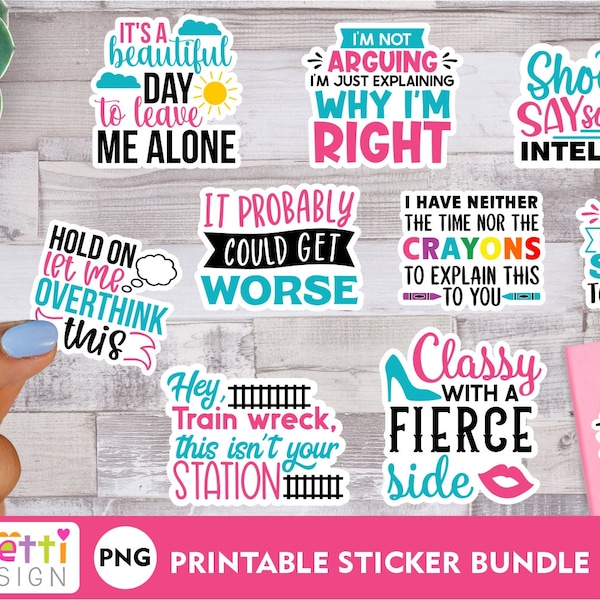 Funny Stickers - Etsy