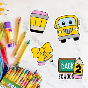 Cute School PNG Sticker Collection, Chunky Back to School PNG Stickers - Etsy