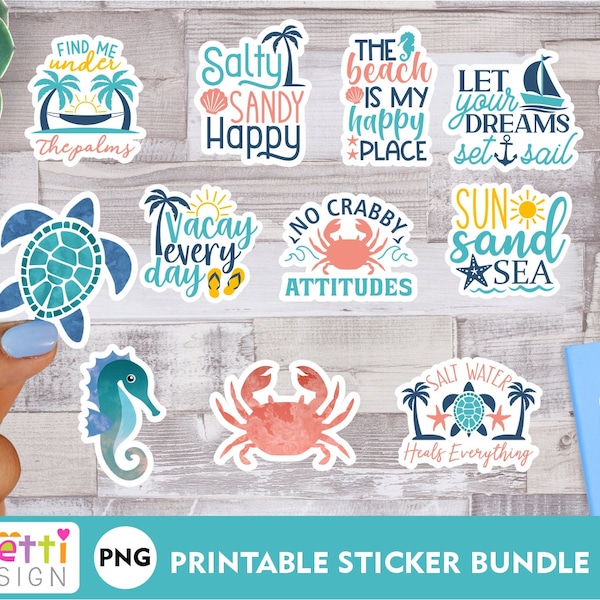 Beach Stickers - Etsy