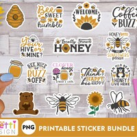 Bee Sticker - Etsy
