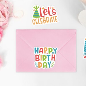 Birthday Stickers | Birthday Sticker Bundle - Etsy
