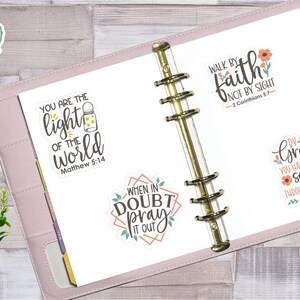 Faith PNG Sticker Bundle, Christian Quote Printable Digital Stickers - Etsy