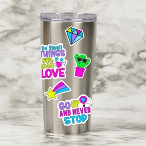 90s Inspirational PNG Stickers, Nineties Printable Digital Stickers - Etsy