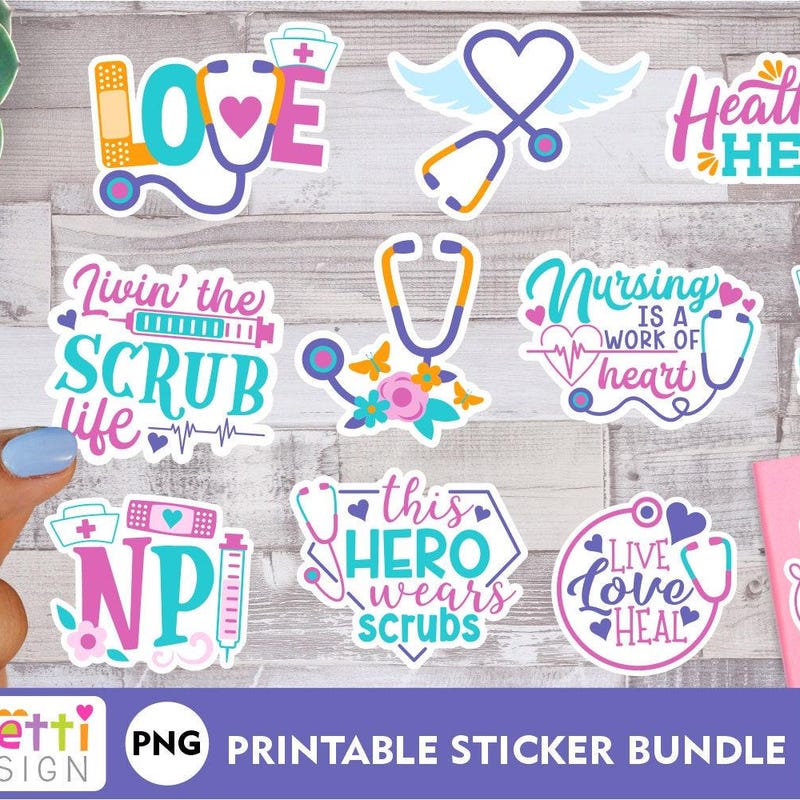 Nursing Sticker - Etsy