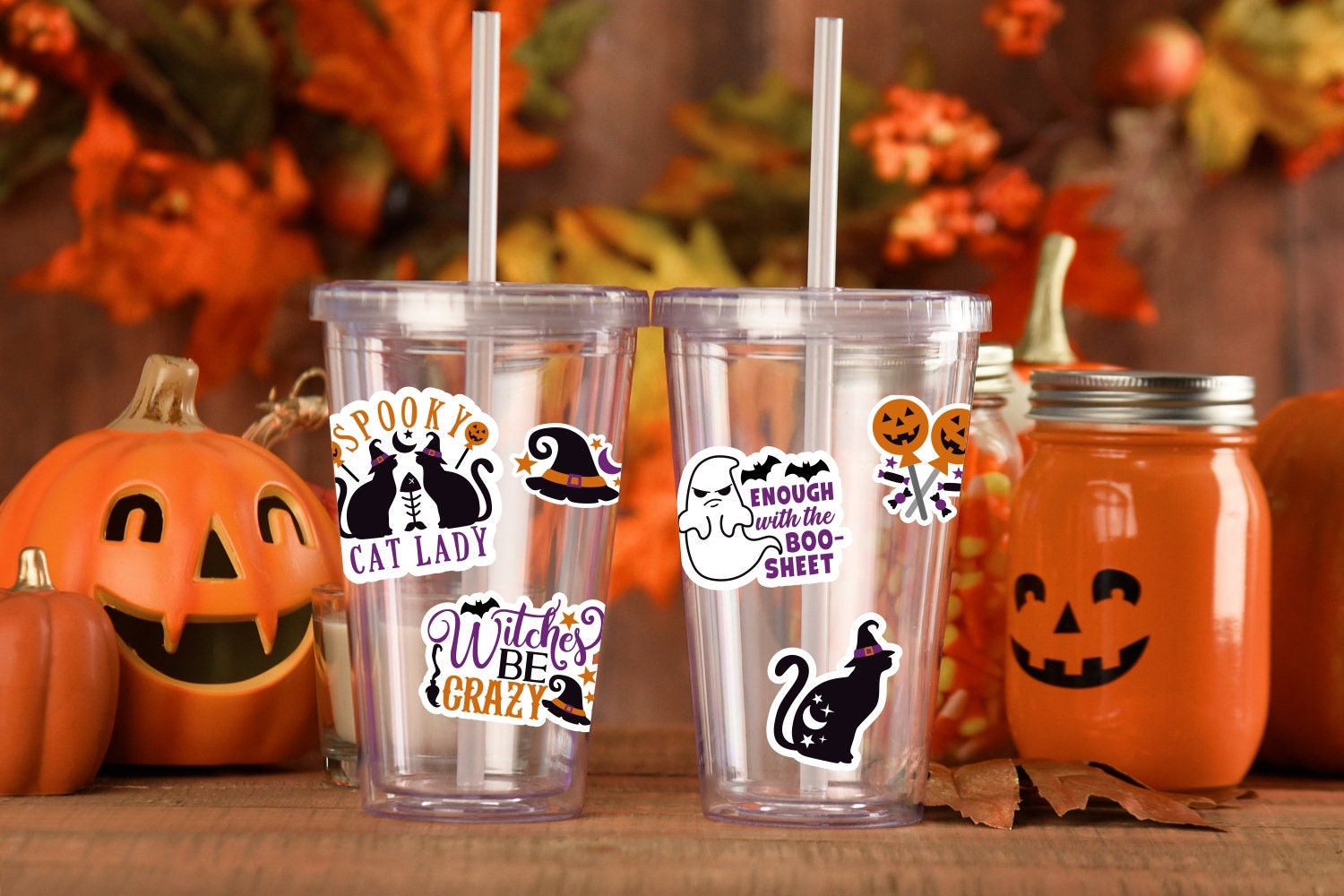 Funny Halloween PNG Sticker Bundle Sarcastic Halloween - Etsy