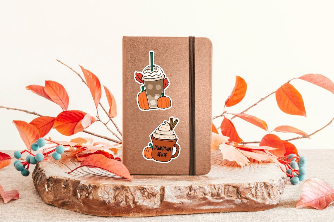 Fall Coffee Sticker Bundle Pumpkin Spice Latte Stickers - Etsy