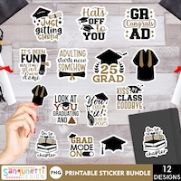 Graduation Stickers - Etsy
