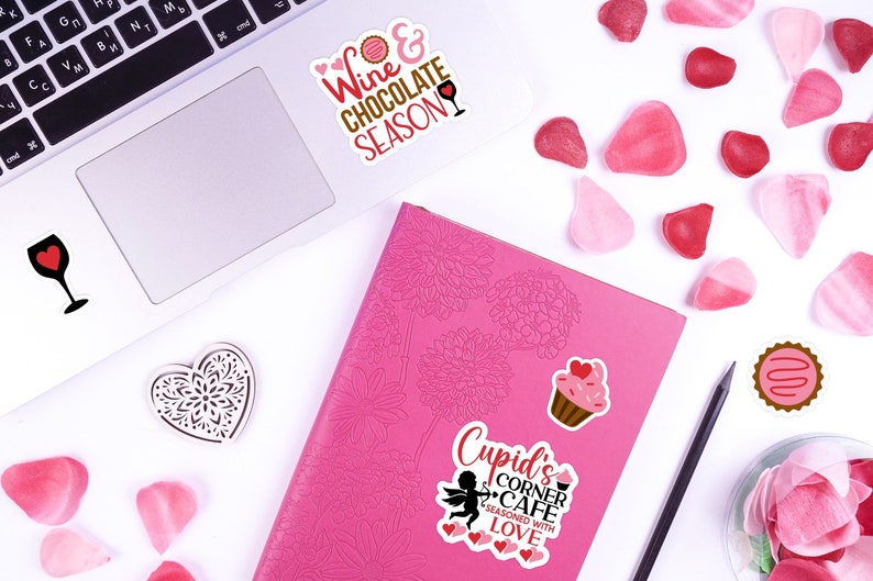 Valentine PNG Sticker Bundle, Valentine's Day Digital Stickers - Etsy