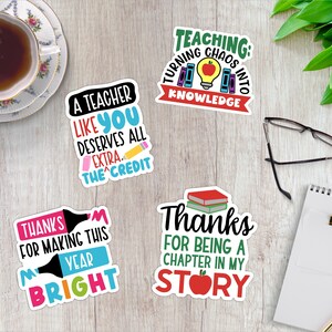 Adorable Teacher Appreciation Sticker Bundle Instant Download Pngs - Etsy
