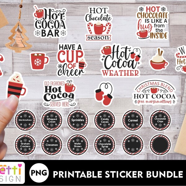 Hot Chocolate Bar Labels - Etsy