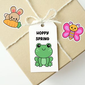 Cute Spring PNG Stickers, Spring Characters Digital Sticker Bundle - Etsy