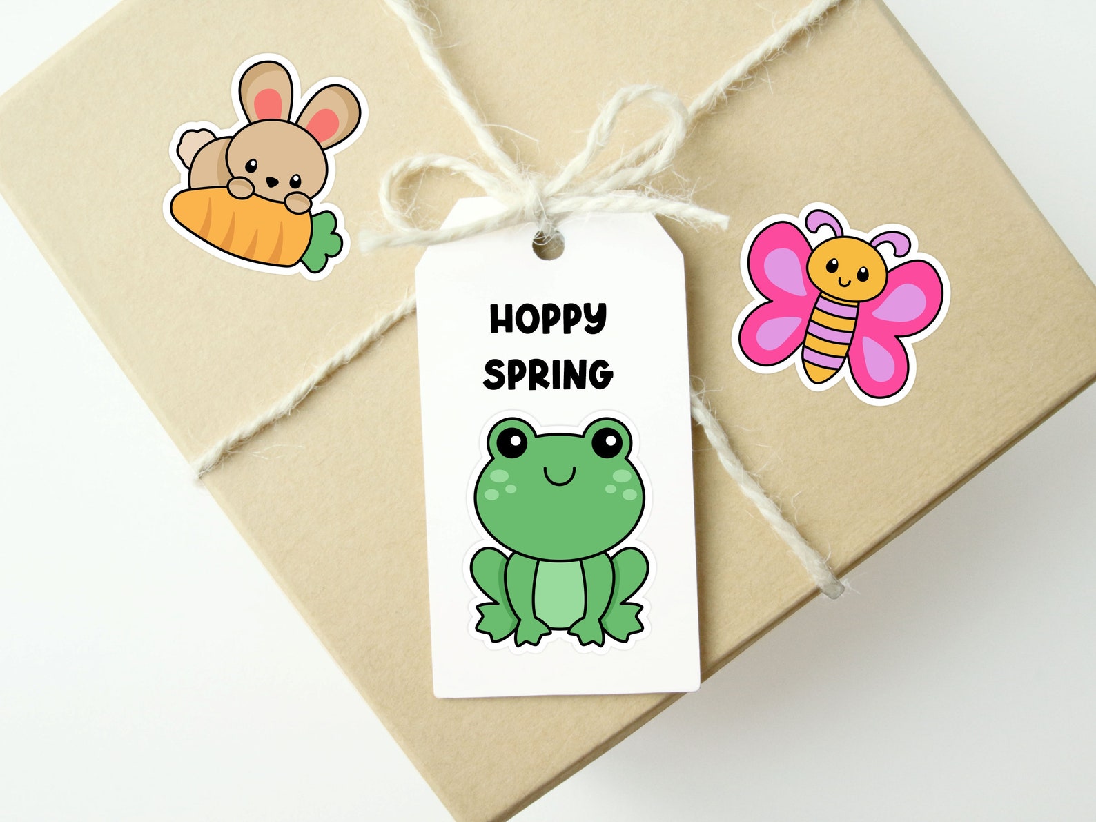 Cute Spring PNG Stickers, Spring Characters Digital Sticker Bundle ...