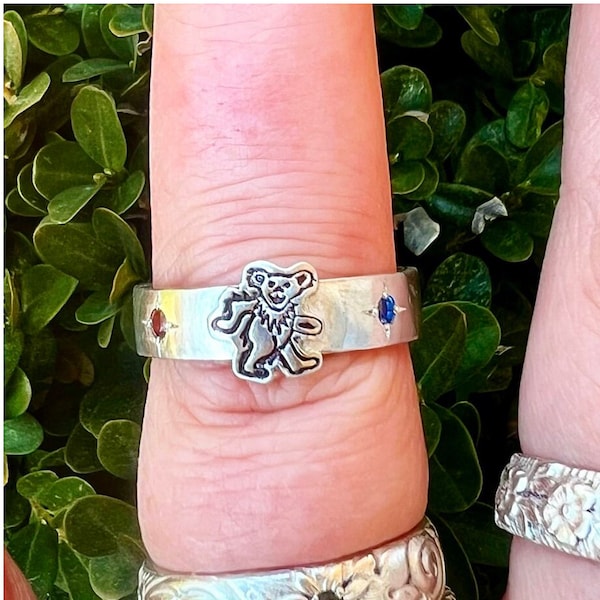 Grateful Dead Dancing Bear Ring - Etsy