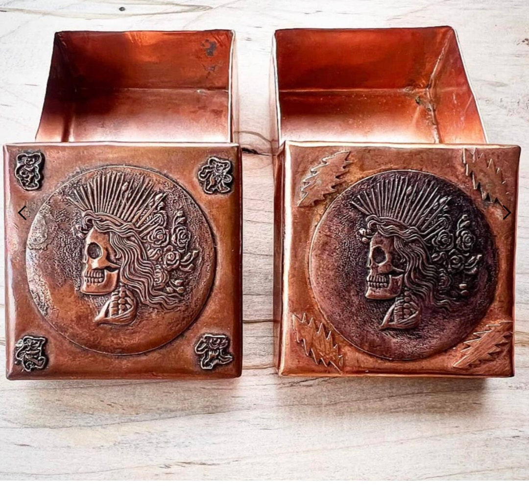 Copper Lady Liberty Grateful Dead Stash Box - Etsy