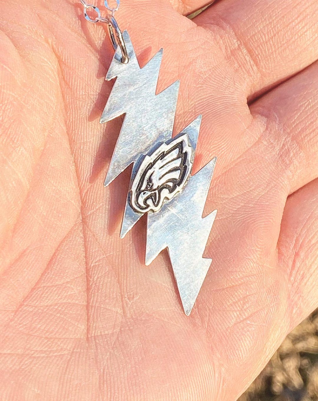 Sterling Silver Thirteen Point Bolt - Etsy
