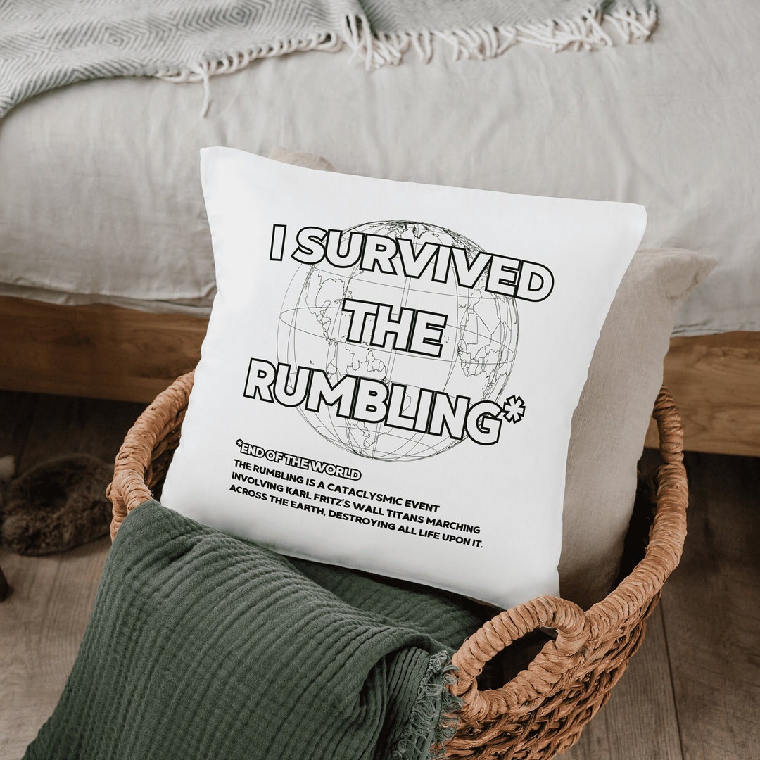 The Rumbling Pillow | Attack on Titan Pillow | Gift for AOT Fans ...