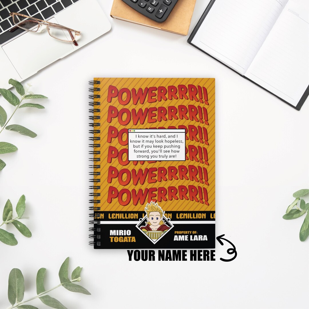 CUSTOM Togata Notebook | My Hero Academia Notebook | MHA Notebook| Gift ...