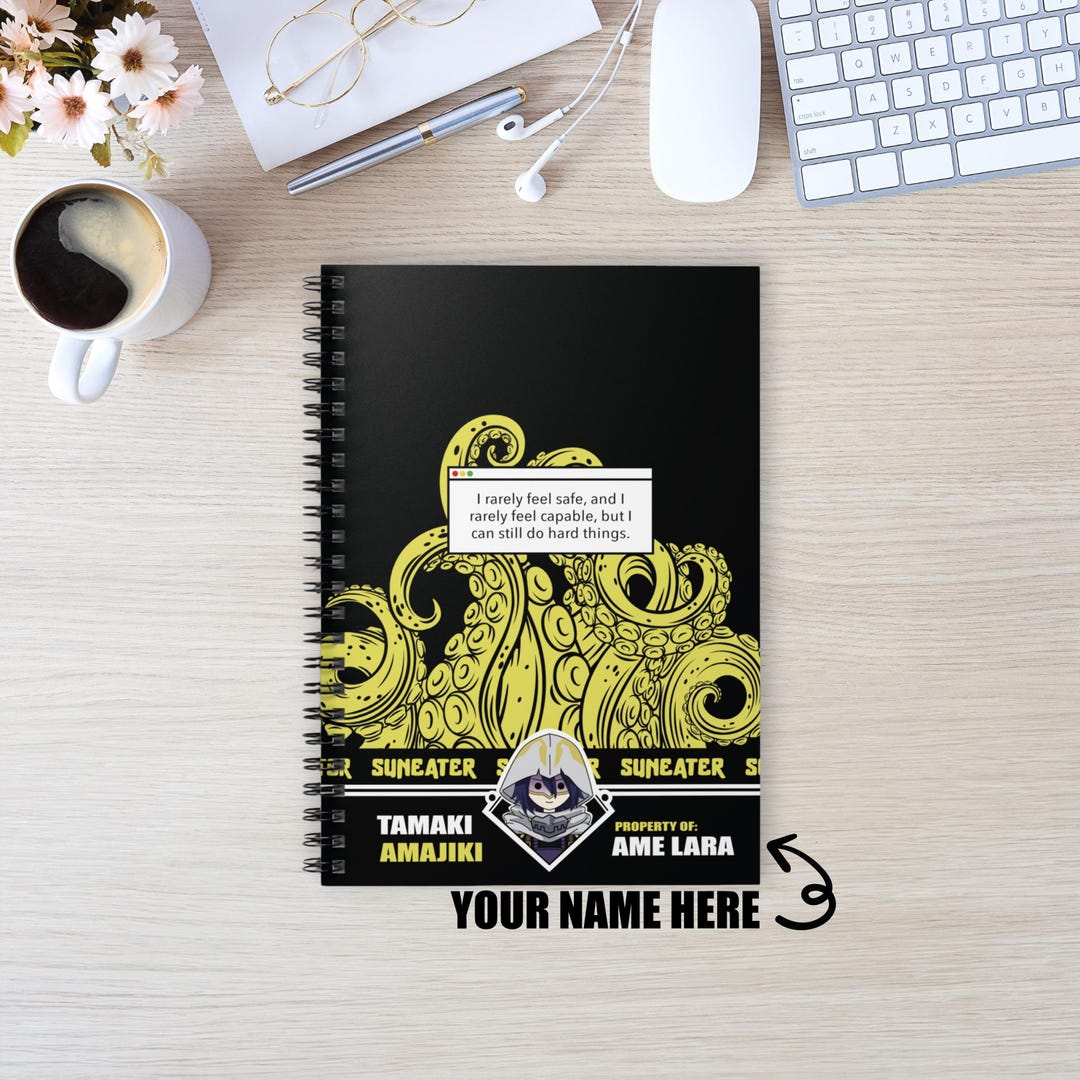 CUSTOM Tamaki Notebook | Personalized Anime Notebook | My Hero Academia ...