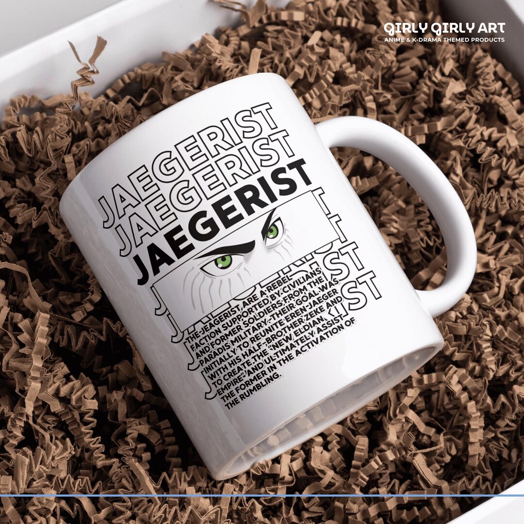 Jaegerist Anime Mug | Attack on Titan Gift | Shingeki No Kyojin Mug ...