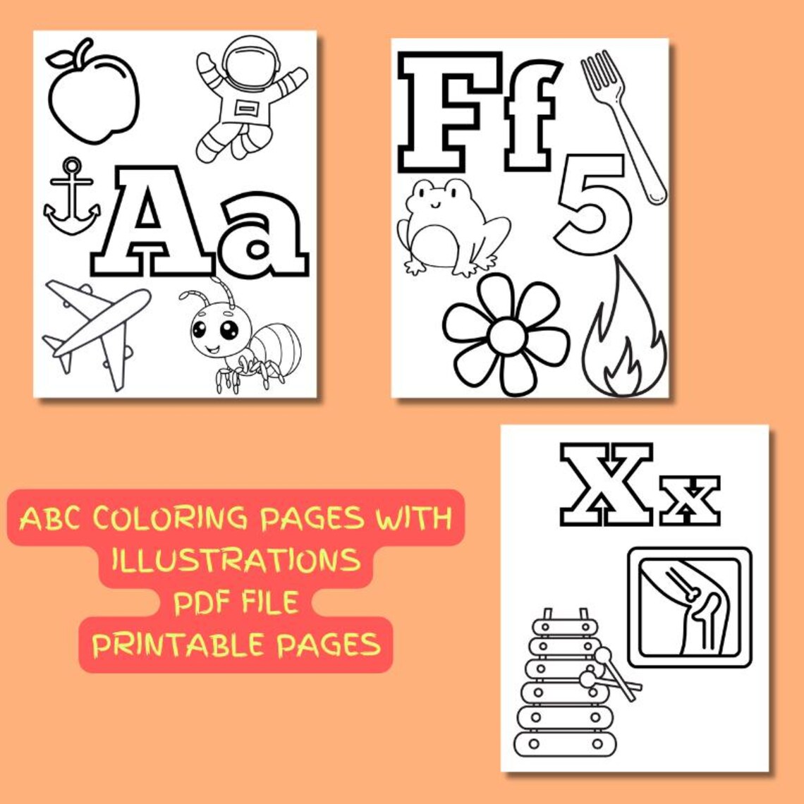 ABC Printable Coloring Pages, Preschool Activities, Printable Coloring ...