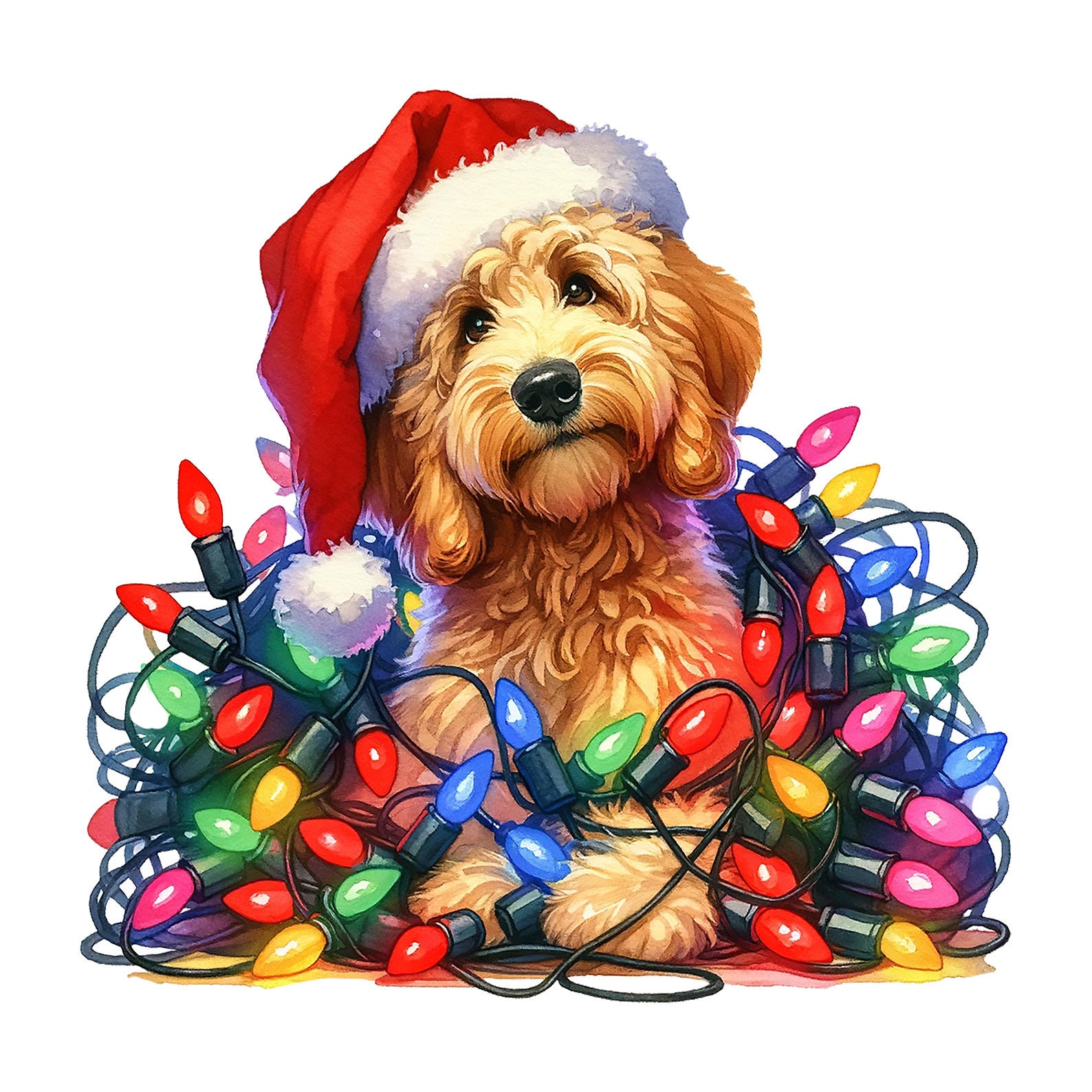 Goldendoodle Dog File , Goldendoodle Christmas PNG, Goldendoodle Dog ...