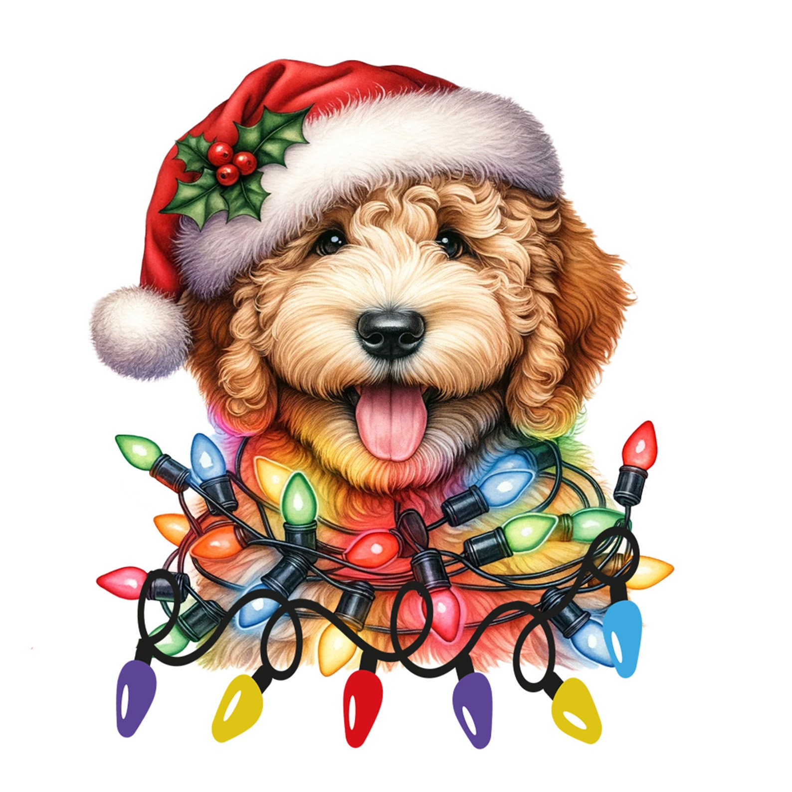 Goldendoodle Dog File , Goldendoodle Christmas PNG, Goldendoodle Dog ...