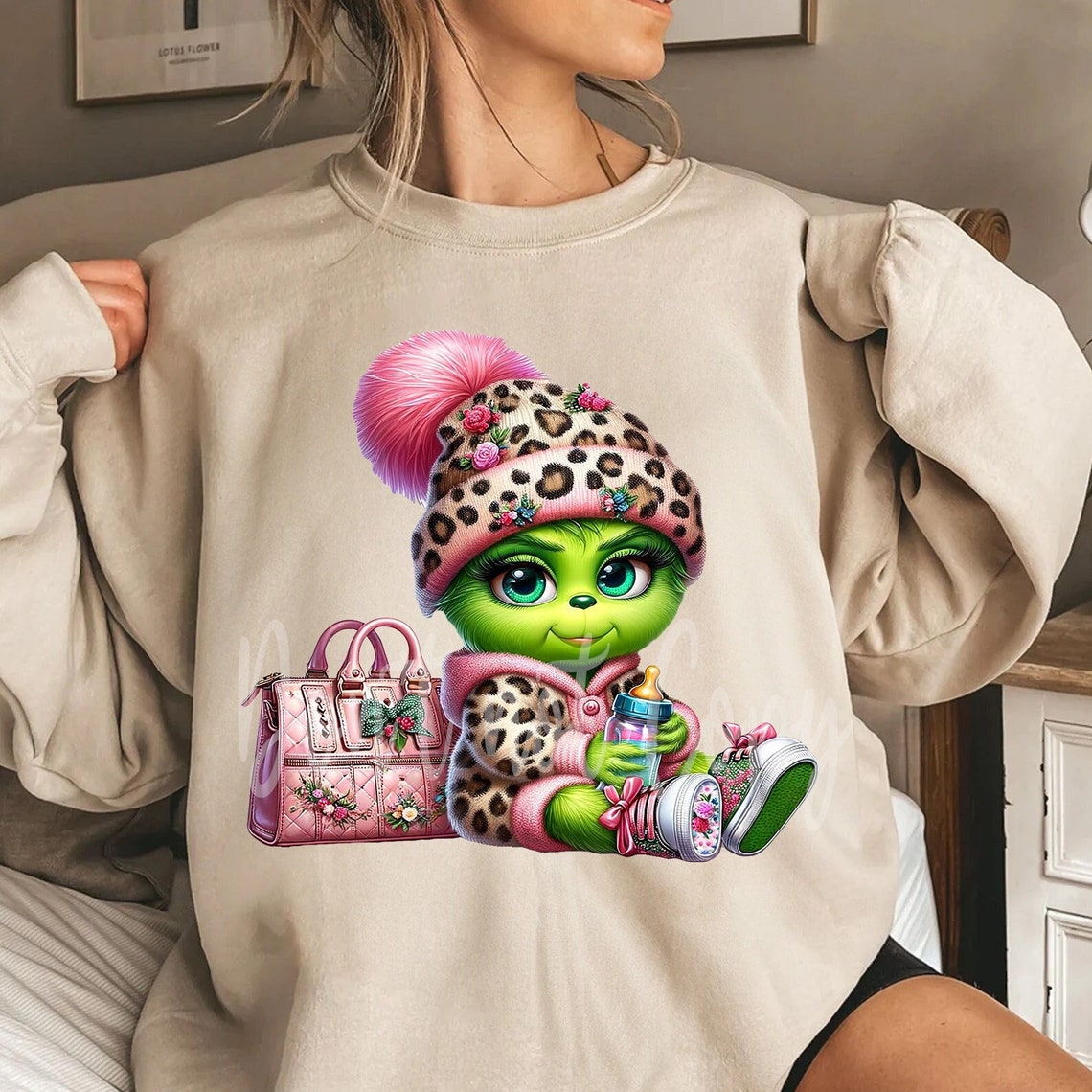 Boujee Grinch Png File,cute Grinch File,grinchmas Baby Grinch - Etsy