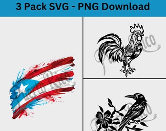 Puerto Rico Flag PNG - Etsy