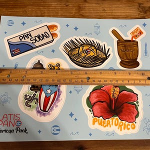 Puerto Rico Vinyl Sticker Sheet, Kiss Cut Stickers, Premium Stickers ...