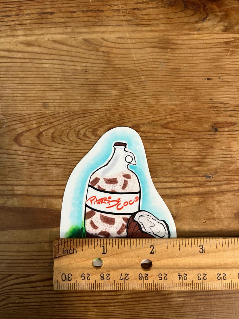 Puerto Rico Stickers| Pitorro De Coco Sticker| Waterproof Stickers ...