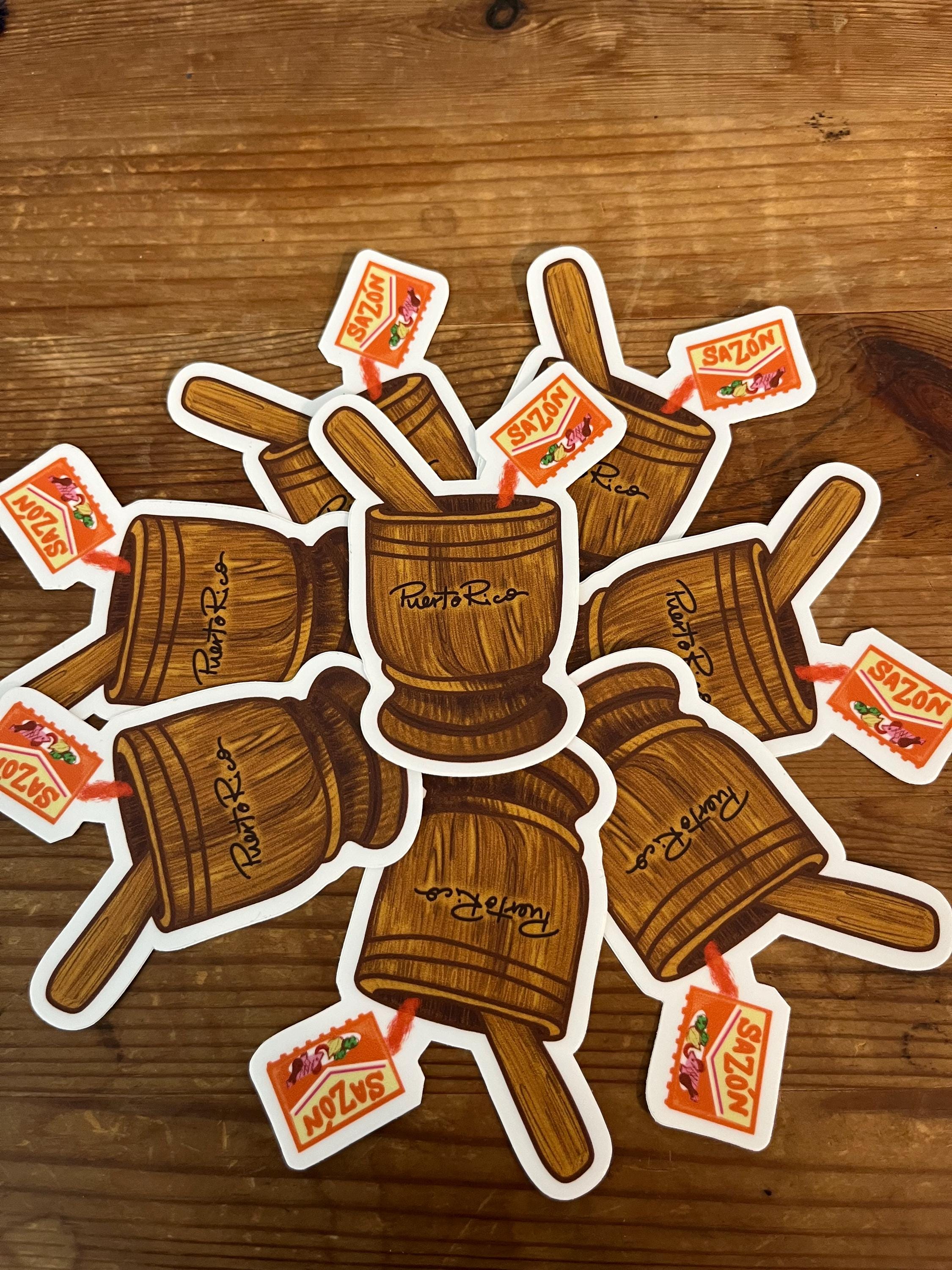 Puerto Rico Sticker| Pilon| Sazon| Waterproof Sticker - Etsy