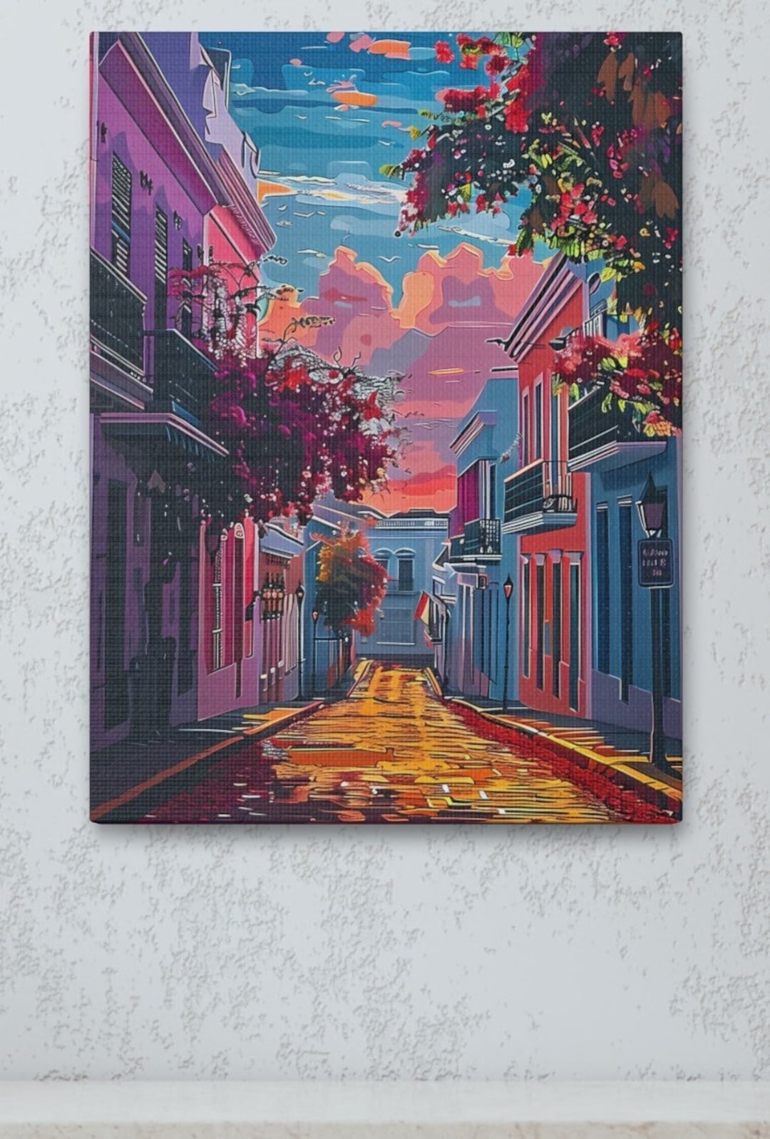 Puerto Rico Wall Art, Puerto Rico Painting, Puerto Rico Gift, Boricua ...