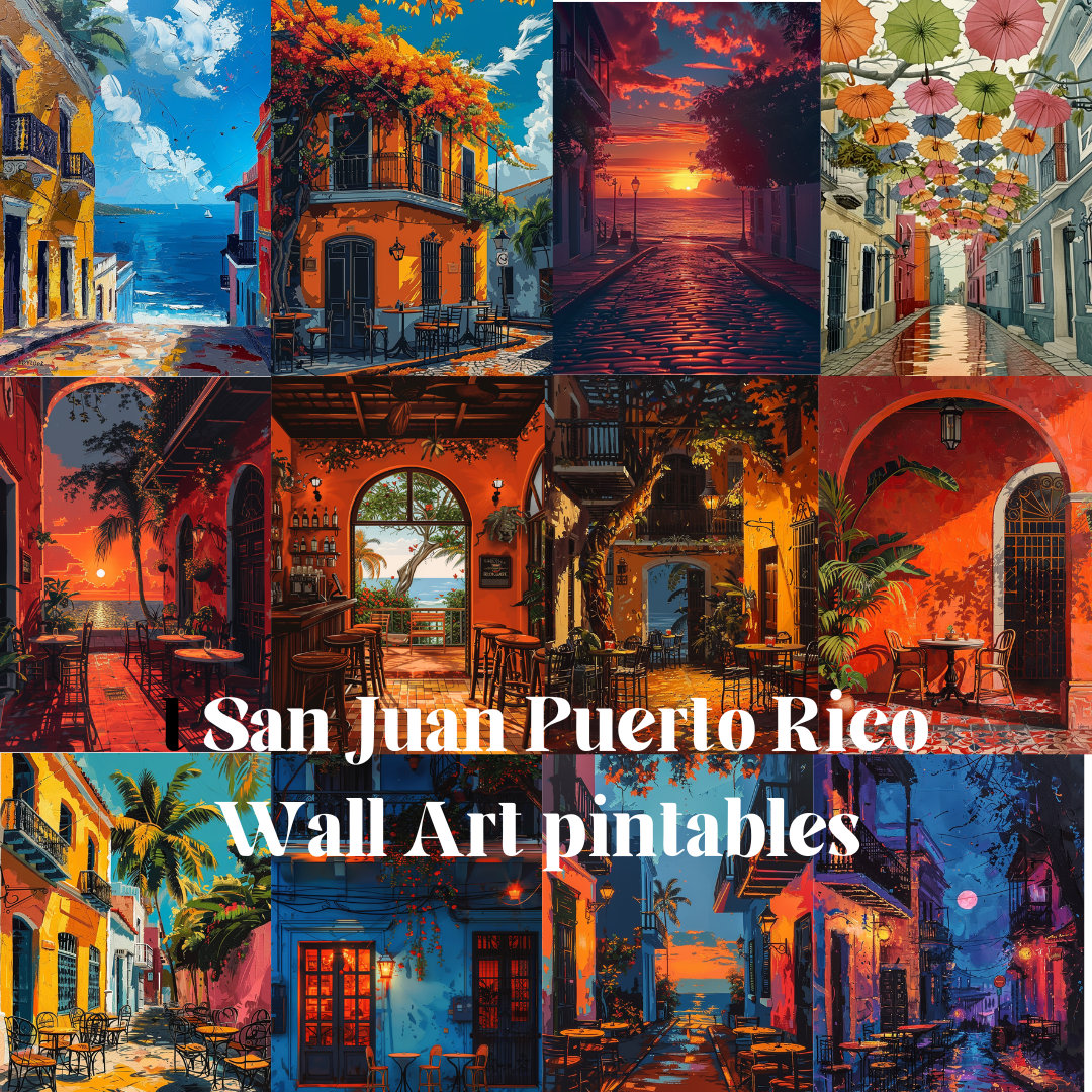 Puerto Rico Wall Art, Puerto Rico Print, Wall Art PDF, Puerto Rico Gift ...